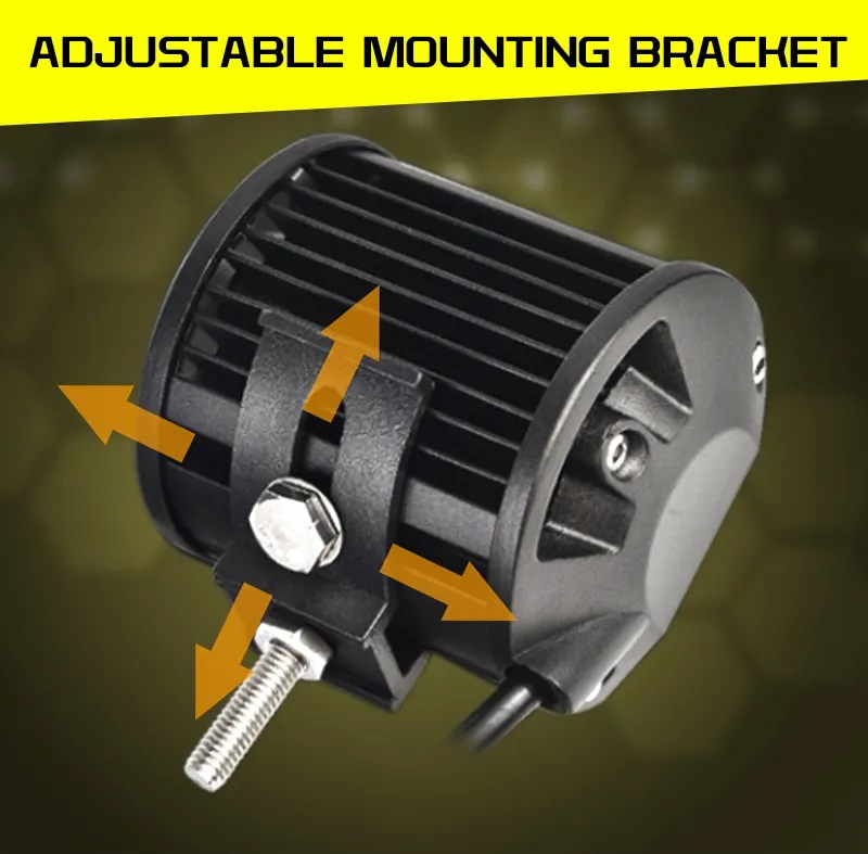 Set 2 proiectoare auto pentru offroad Spot Beam 60W 6500K